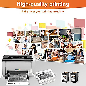 TESEN 61XL Remanufactured 61XL Ink Cartridge Replacement for HP 61XL 61 XL Use with HP Envy 4500 5530 5539 DeskJet 1055 1010 1050A 2546 3000 Officejet 2622 4631 4630 eAIO Printer (2 Black Combo)