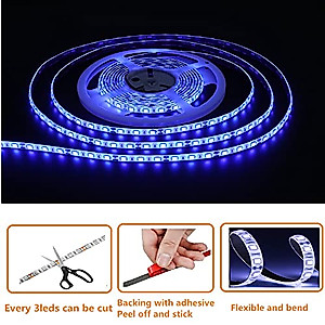 LED Boat Strip Lights, 32.8FT Marine Pontoon Led Lights, Waterproof Boat Interior Light, Under Gunnel Lights, Boat Deck Light, Night Fishing Lights, Good for Pontoon Bass Fishing Yacht Kayak (Blue)
