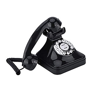 Push Button Phone, 1960&#039;S Vintage Phones Landline for Home, Antique Desk Phone Telephones Land Line, Retro Telephone with Rotary Dialler