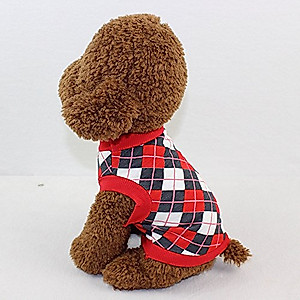 Dog Running Leash and Dog Clothing Cotton Vest Puppy Costume for Small Dog Vest Lightweight Stretchy T-Shirts Soft Shirts Apparel