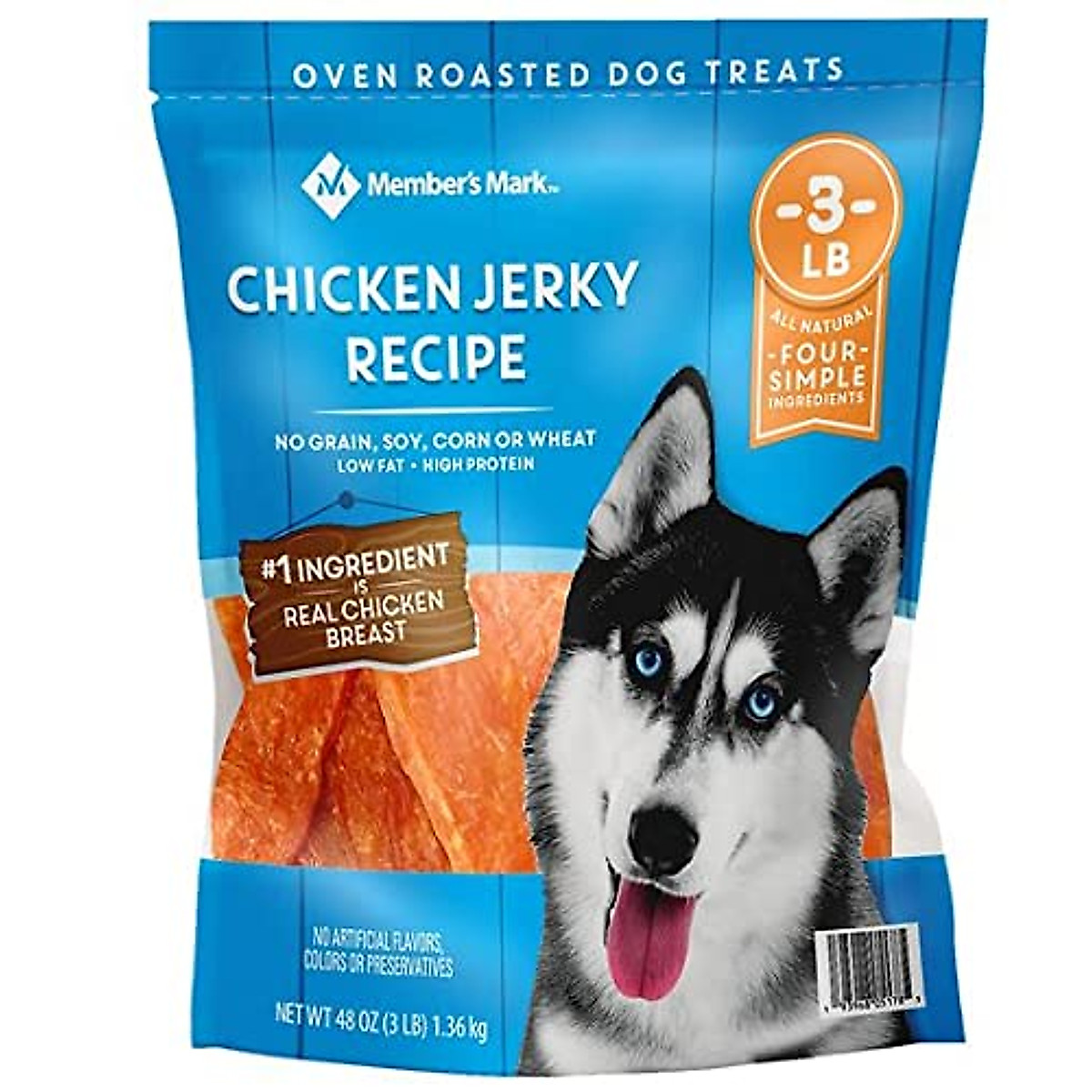 Member Mark Chicken Jerky Recipe Dog Treats 3lb