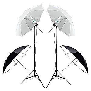 YISITONG Photography Video Studio Lighting Kit Softbox Umbrella Continuous Lighting Set with 4 Backdrops 6.2ft x 10ft Background Stand Support System for Photo Studio Product Portrait Video Shooting