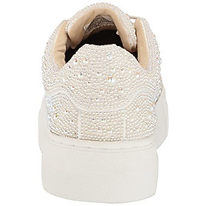 Betsey Johnson Women's Sidny Sneaker, Pearl, 7.5