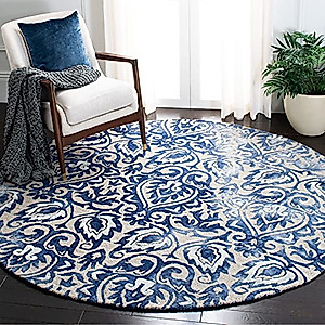 SAFAVIEH Dip Dye Collection 2' x 3' Copper / Beige DDY511Q Handmade Damask Premium Wool & Silk Accent Rug