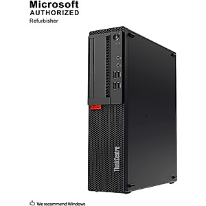 Lenovo ThinkCentre M910S SFF Desktop Computer, Intel Quad Core i5-6500 up to 3.6GHz, 16G DDR4, 512GB SSD, M8+M80, WiFi, BT, DP, VGA, Windows 10 Pro 64 Bit English/Spanish/French(Renewed)