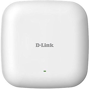 D-Link AC1300 Wave 2 Dual-Band PoE Access Point, Stand-alone or Remote Software Managed (Nuclias Connect), Gigabit Port, Wall or Ceiling Mount, Supports 802.3af PoE, WiFi Bridge Mode (DAP-2610) White