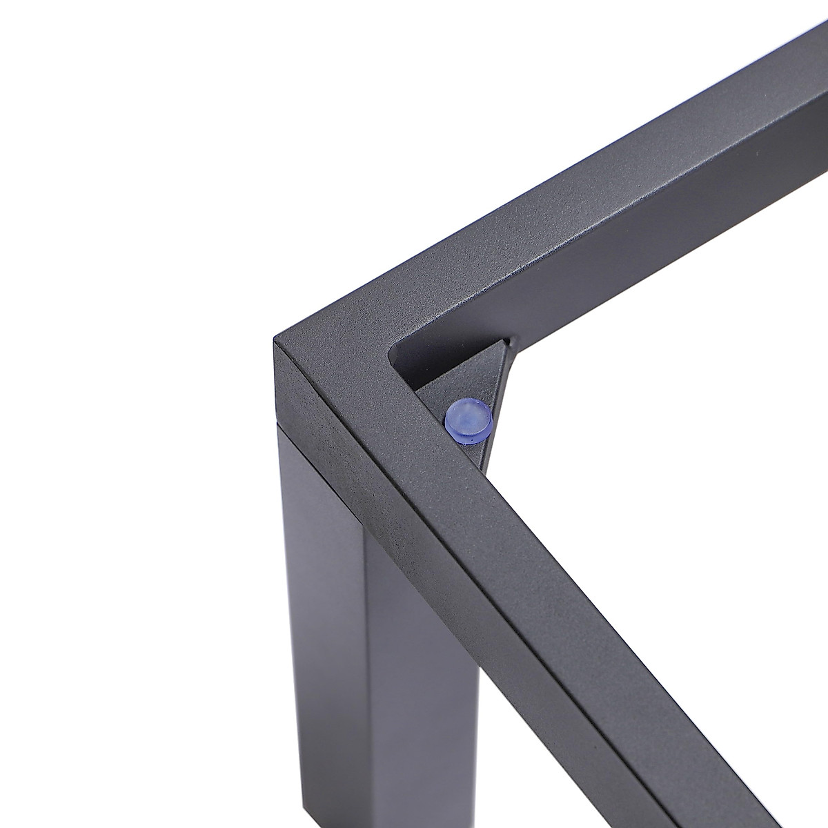 LeisureMod Marlin Poolside Outdoor Patio Lawn and Garden Modern Black Powder Coated Aluminum Frame Suntan Sling Chaise Lounge Chair, Set of 2