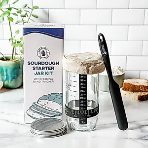 Cultures for Health Sourdough Starter Jar Kit + San Francisco Sourdough Starter Culture Bundle | Essential Baking Supplies For Homemade Bread | DIY Breadmaking Kit