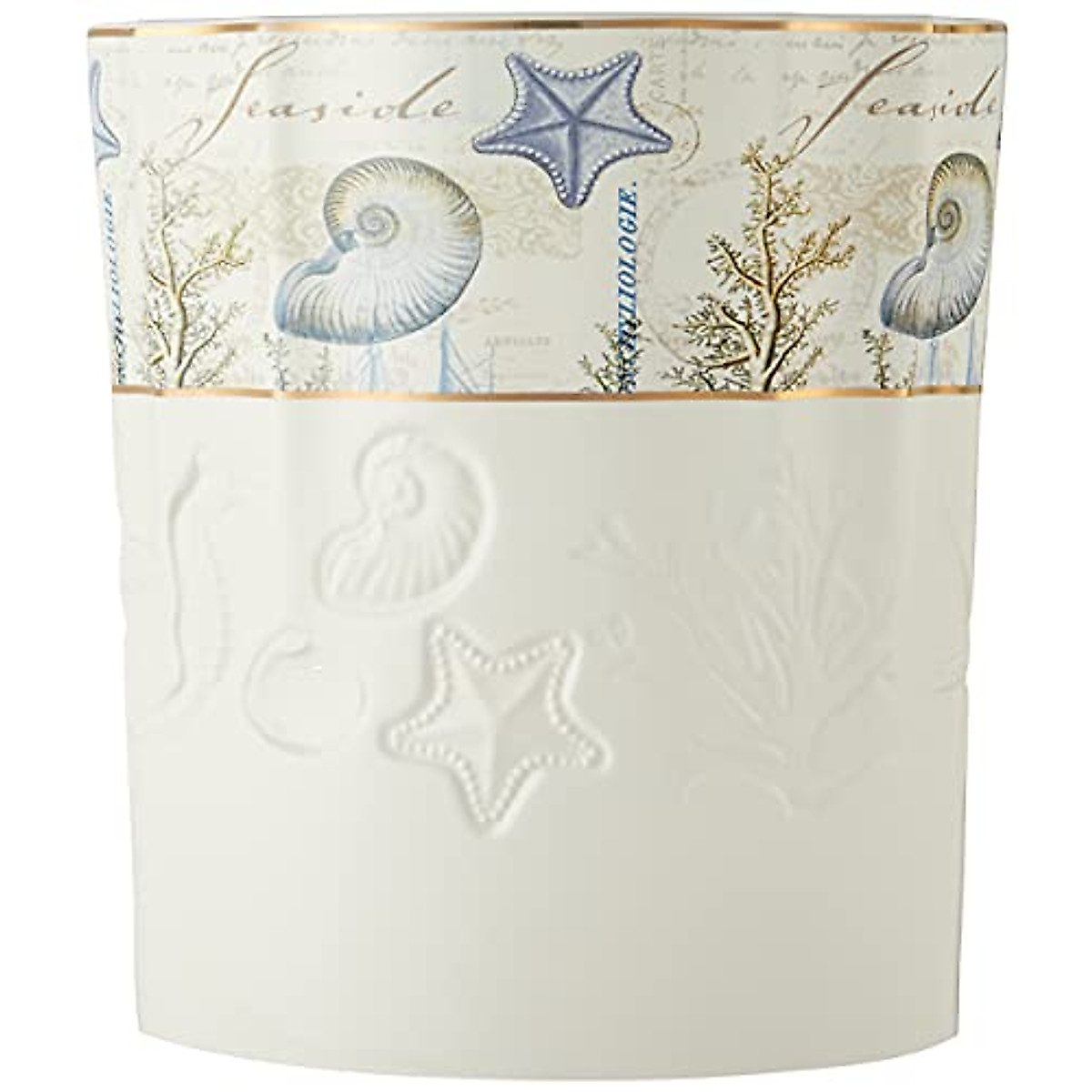 Avanti Linens - Waste Basket, Guest Bathroom Essentials, Nautical Home Decor (Antigua Collection)