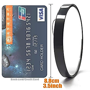 10X Magnifying Makeup Mirror, Round Mirror 2 Suction Cups Facial Makeup Cosmetic Absorption Shaving Home Makeup Travel Essential(Diameter 3.46 inches)