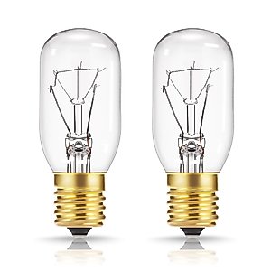 DORESshop Appliance Bulb, 40W Microwave Light Bulbs Under Hood, T8 E17 Stove Light Bulbs Under Hood, Under Microwave Light Bulb, Refrigerator Light Bulb, Lava Lamp Light Bulb, Oven Light Bulb, 2 Pack