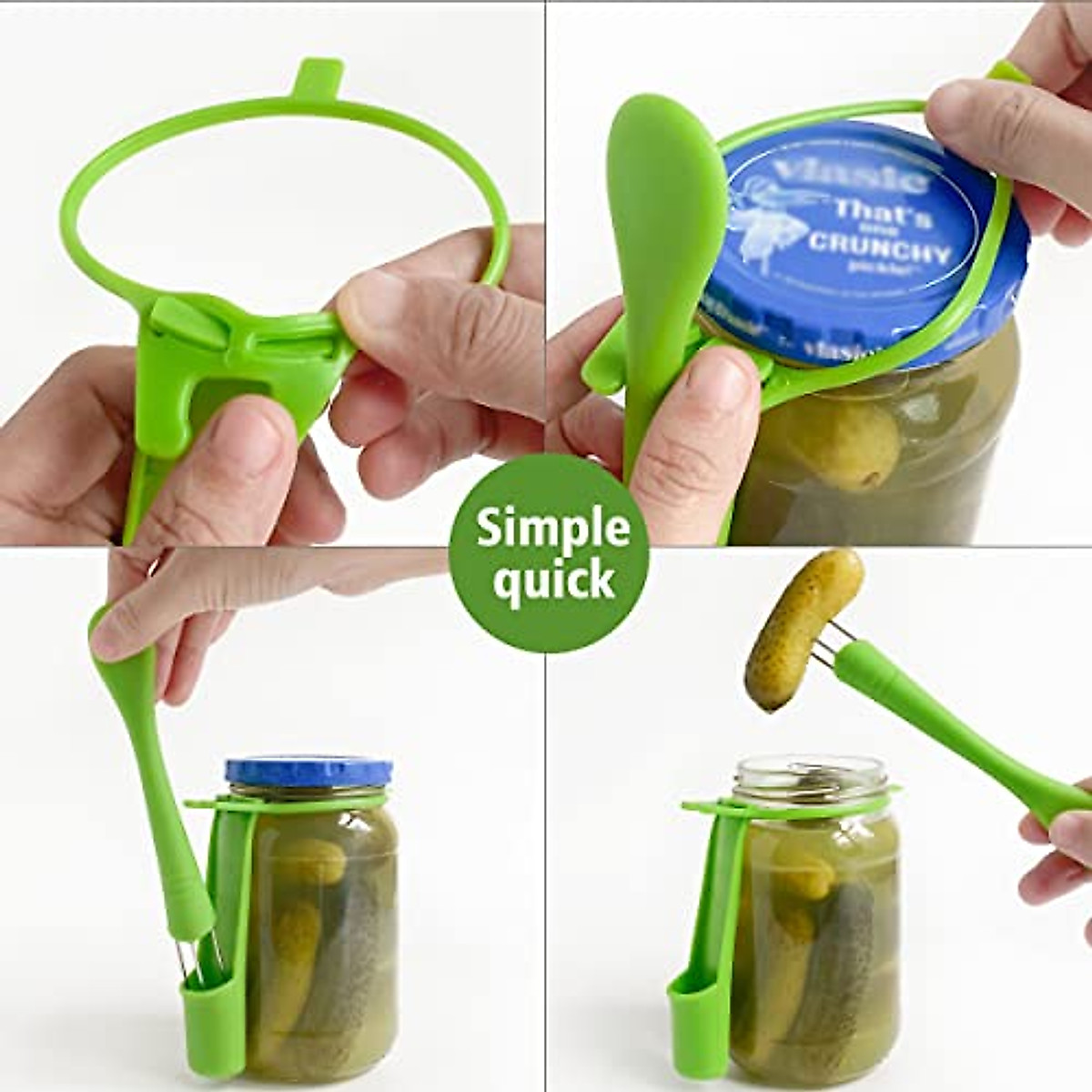 Pickle Fork 2 Pack pickle grabber,Olive fork pickle picker pickle gift kitchen gadgets pickle gifts pickle forks for the jar pickle holder