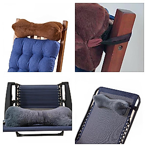 VCOMSOFT Grey Recliner Headrest Pillow, Head Pillow for Recliner Chair, Head Pillow for Sofa, Recliner Neck Pillows, Recliner Neck Pillow, Bone Neck Pillow, Couch Neck Pillow