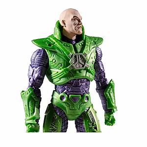 McFarlane Toys DC Multiverse Lex Luthor in Green Power Suit 7" Action Figure with Accessories, Multicolor