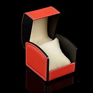 MILEVO Leather Watch Box, Single Watch Box PU Leather Fitting