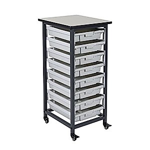LUXOR MBS-SR-8S Mobile Bin System - Single Row