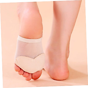 NOLITOY 3 Pairs Dance Shoes Half Sole Shoes Girls Ballet Shoes Women Briefs Underwear Dance Toe Thong Half Sole Ballet Shoes Toes Shoes Toe Shoes for Ballet Filling paw Floor mat Front pad