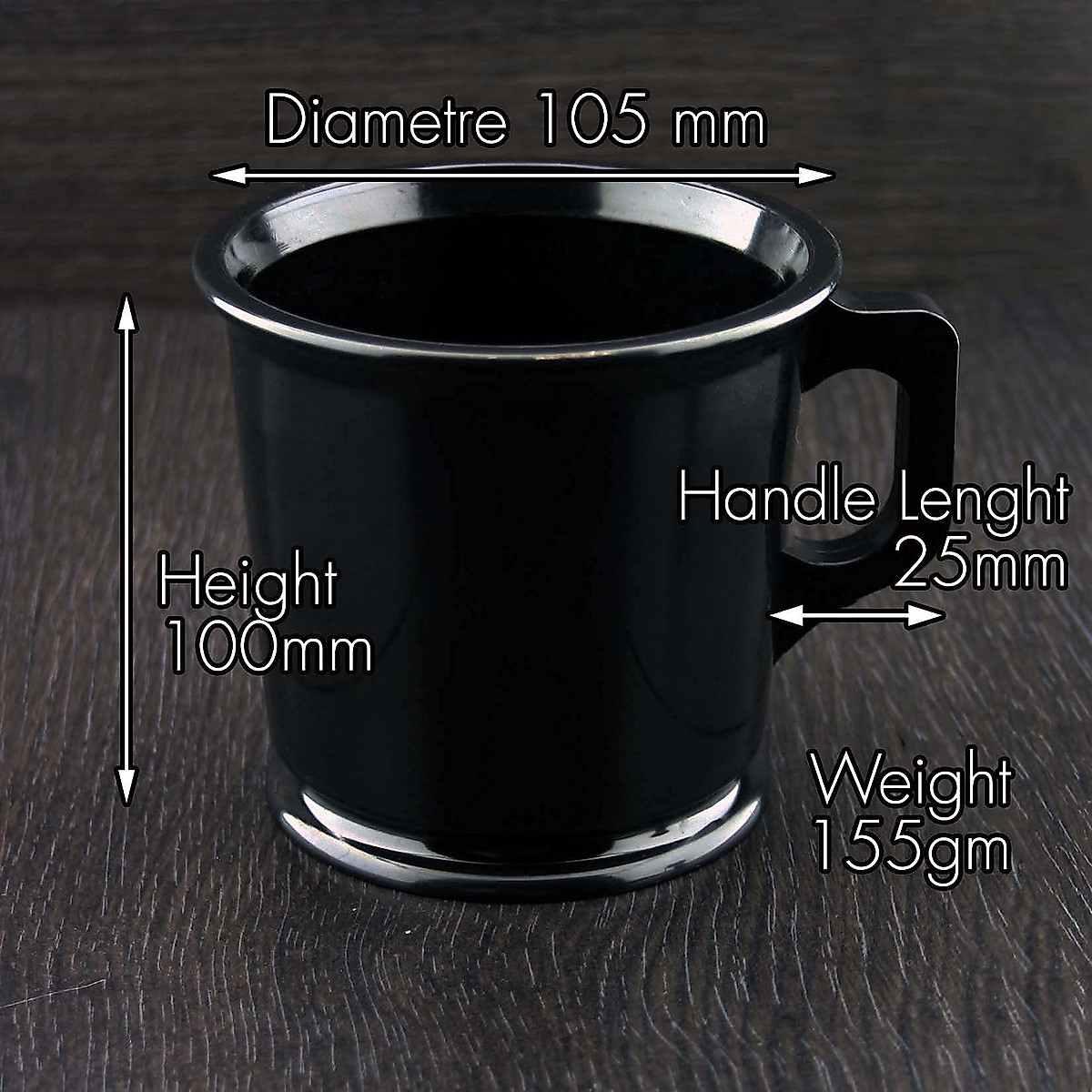 Classic Victorian Shaving Mug BARBER SHOP SHAVING SOAP OPAL SHAVING MUG, PLASTIC by Haryali London