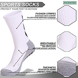 MENDENG Grip Soccer Socks Men Soccer Socks Youth Non Slip Anti Slip Gripper Yoga Hospital Football Accessories Soccer Training Equipment Baseball