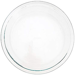 Pyrex 6001003 Glass Bakeware Pie Plate 9" x 1.2" Pack of 2, 5.2, Clear
