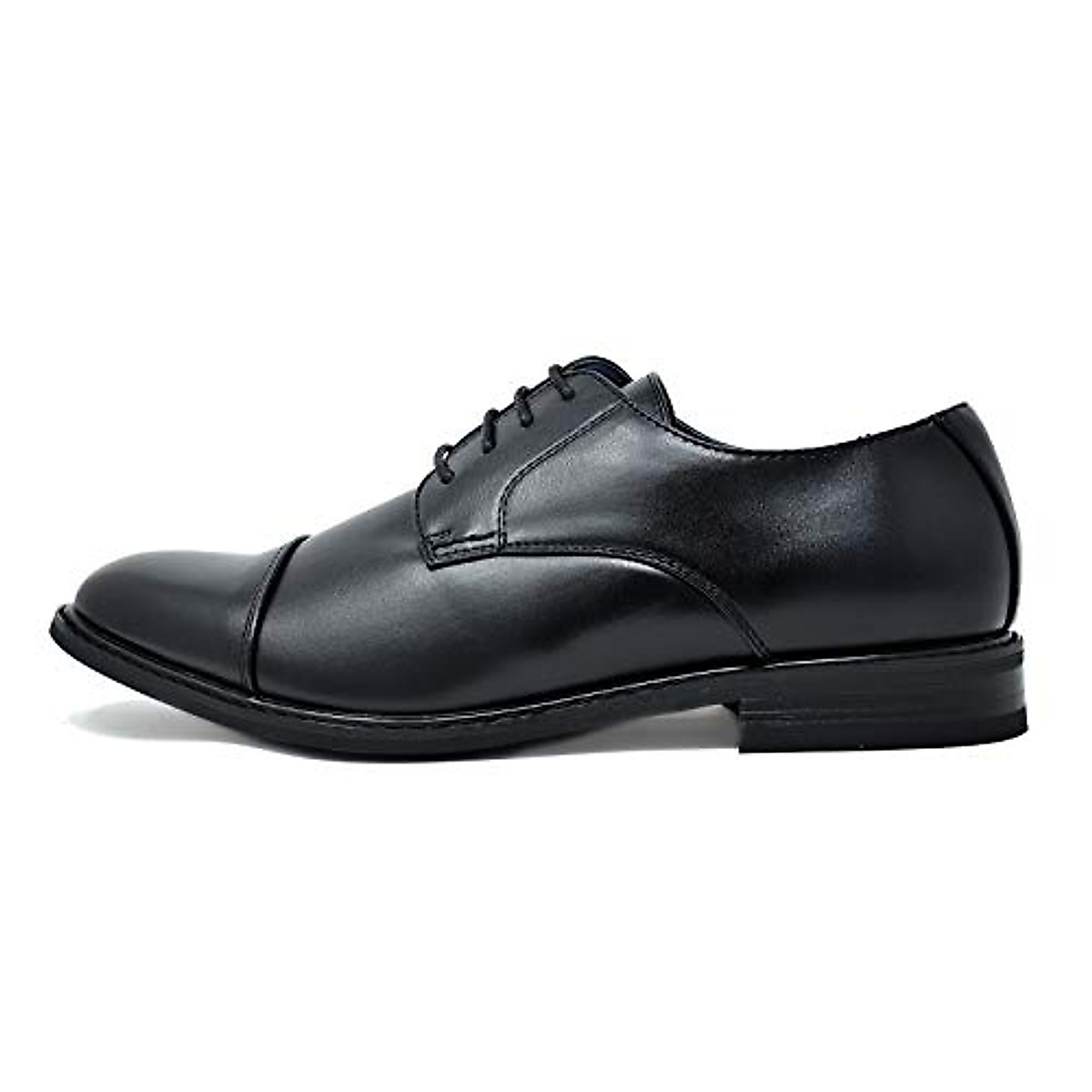 Bruno Marc Men's Prince-6 All Black Leather Lined Dress Oxfords Shoes Size 13 M US