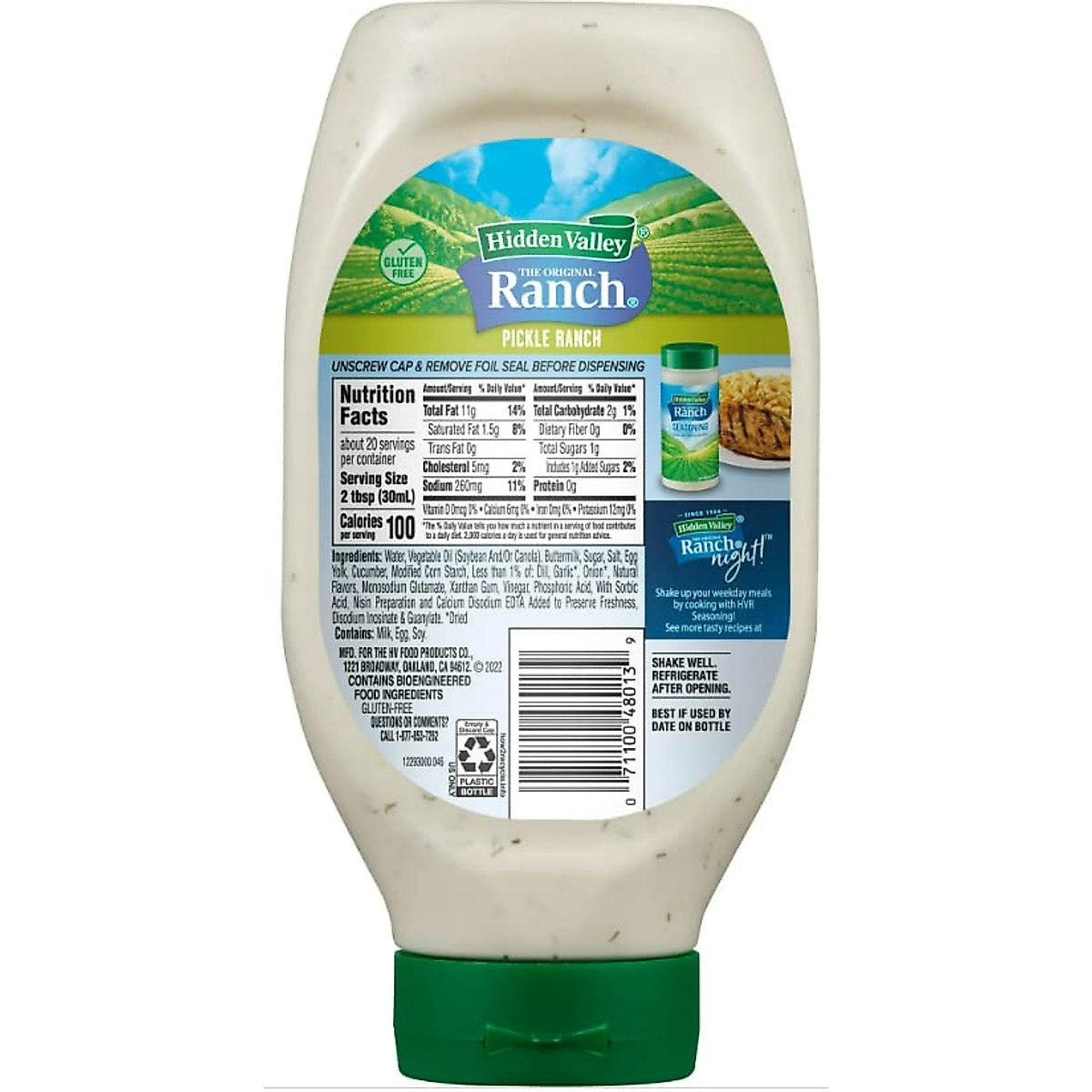 Pickle Flavored Ranch Hidden Valley 20 oz bottle - Pack of 1