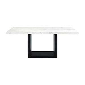 Picket House Furnishings Willow White Marble Standard Height Dining Table