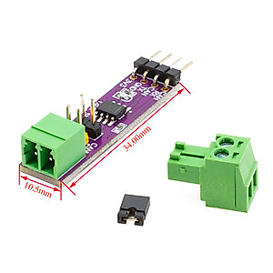 XICOOLEE CAN HAT SN65HVD230 can-Bus transceiver Module Stably Long-Distance Communication Functions Communication Module Single Channel