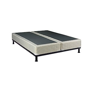 Continental Sleep 8-Inch Fully Assembled Split Wood Traditional Box Spring/Foundation for Mattress Set, Queen