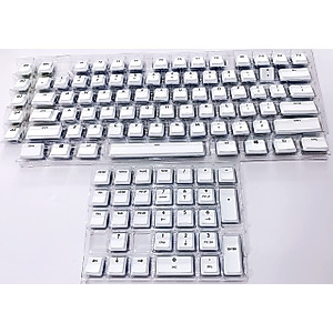 wj forG915 Full Set of 109/87 Keycaps Replacement G915/G913/G815/G813 TKL RGB Gaming Mechanical Keyboard (109 Keys White G915)