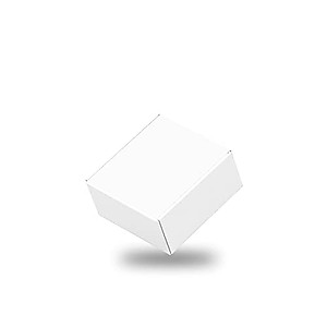 50 Pack 4"x4"x2" Shipping Boxes, Corrugated Cardboard Small Box Mailer, Shipping Boxes for Small Business for Gift Packing- TONESPAC (4"x4"x2", White)