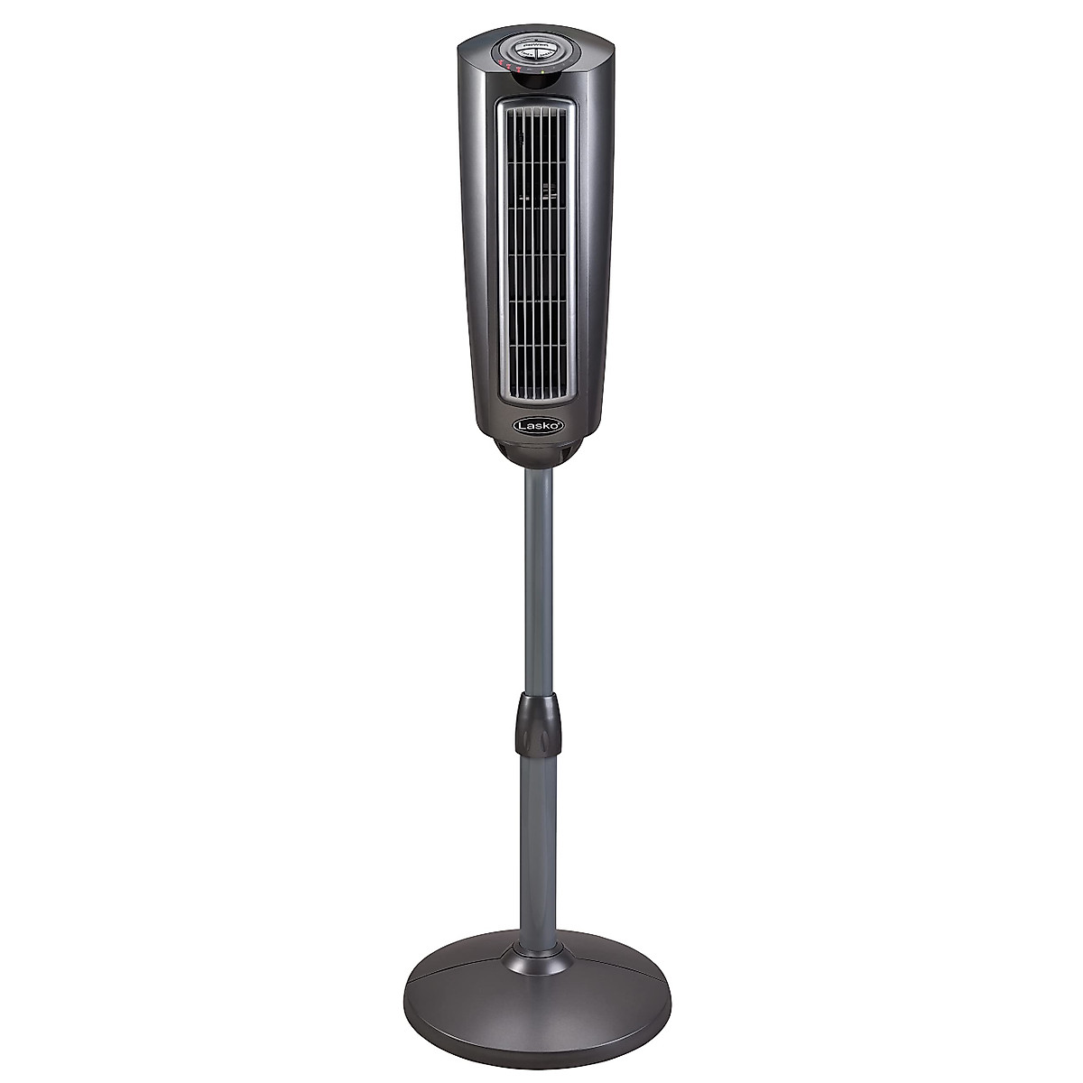 Lasko 2535 52" Oscillating Pedestal Fan, 52 Inch, Silver Gray