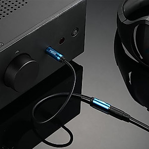 MillSO 1/4 to 3.5mm Headphone Adapter TRS 6.35mm 1/4 Male to 3.5mm 1/8 Female Stereo Jack Audio Adapter for Amplifiers, Guitar, Keyboard Piano, Home Theater, Mixing Console, Headphones - 12inch/30CM