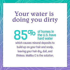 Malibu C Blondes Enhancing Shampoo & Conditioner Duo (33.8 oz) - Revitalizing Purple Shampoo & Conditioner for Hair Health + Brilliancy - Blondes Hair Care