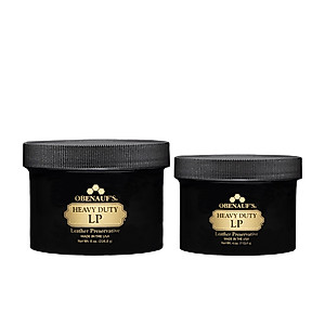 Obenauf's Heavy Duty LP Leather Preservative (4oz)- All Natural Beeswax Oil Conditioner- Rejuvenate Restore & Preserve Sunfaded or Cracked Boots Jackets Saddles Car Auto Upholstery Furniture- USA Made