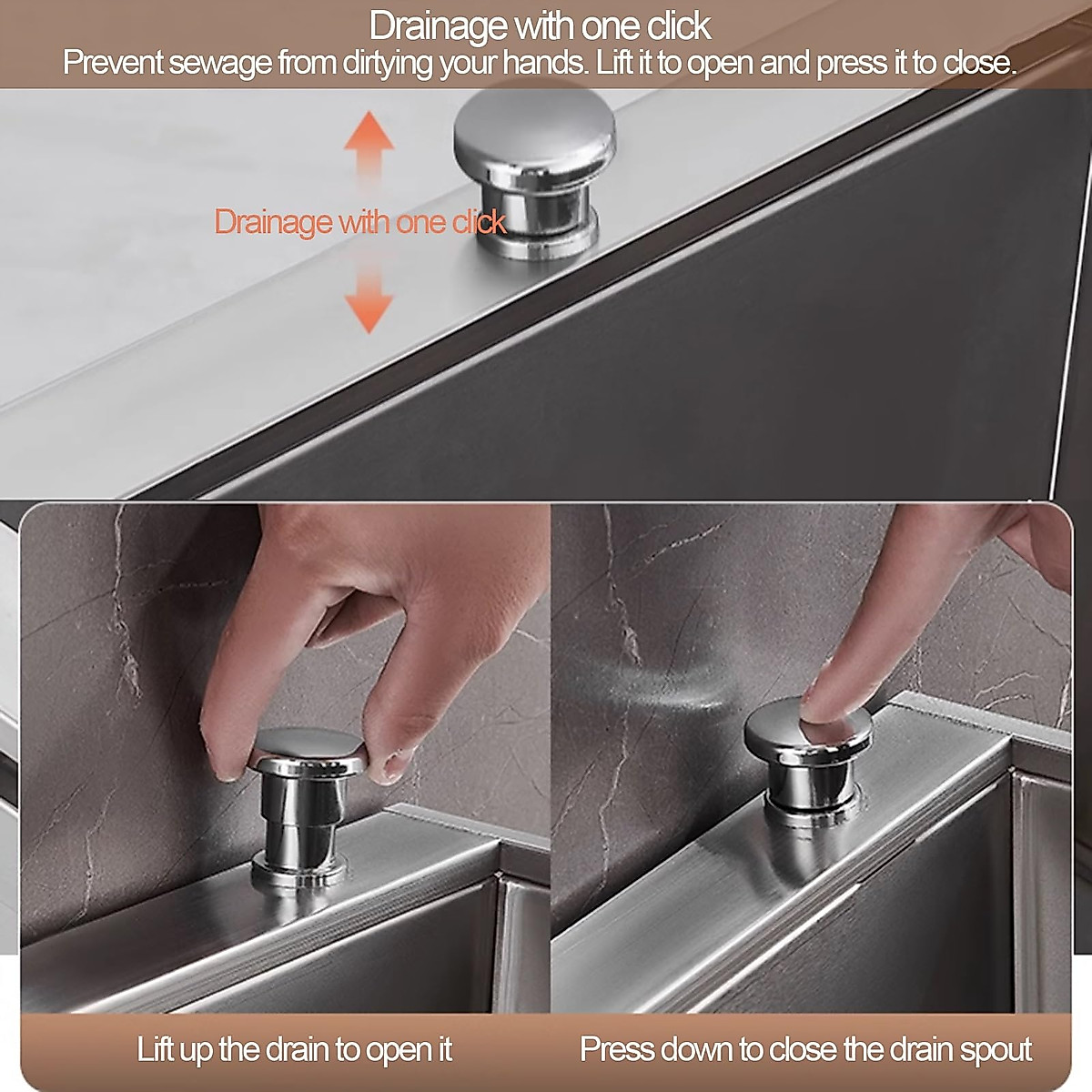 ntumLeap Movable Broom Mop Holder, Hand Trucks Broom, Umbrella Storage Stand, Commercial Cleaning Tool Cart, Include Armrests Drain Button,Silver-47X80X98CM(5slots)