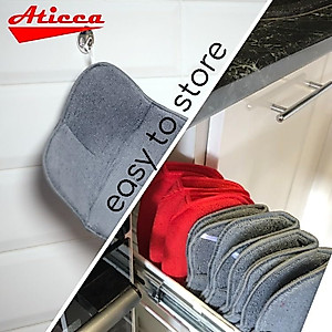 Aticca Microwave Bowl Cozy Holders for Hot Food Set of 4 Hot Pads for Bouillon Cups Multipurpose Heat Proof Plate Holder