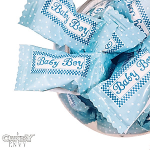 Baby Boy Buttermints - 13 oz. Bag - Approximately 100 Individually Wrapped Mints - It's a Boy Baby Shower Candy, Baby Reveal Party Favors