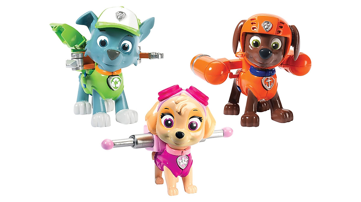 Paw Patrol Action Pack Pups Set - Skye, Zuma, Rocky