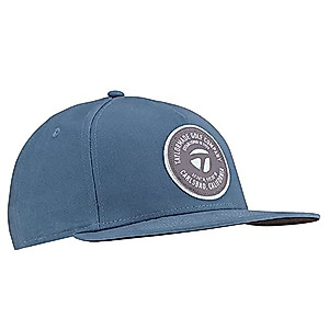 TaylorMade Golf 5 Panel Flatbill Hat Steel Blue