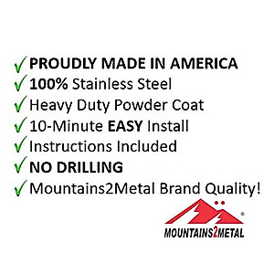 Mountains2Metal “Honeycomb” Edition Powder Coated Black Bumper Grille Insert Fits 2019+ Ford Ranger M2M #200-10-1