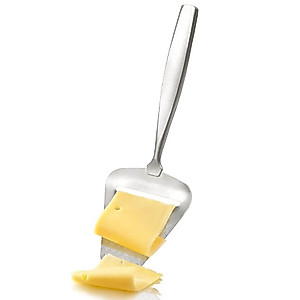 Boska Stainless Steel Cheese Slicer - For All Types of Cheese - Multi-Functional Cheese Slicer - Handheld Slicer - Silver Non-Stick - Dishwasher Safe - For Kitchen Cooking