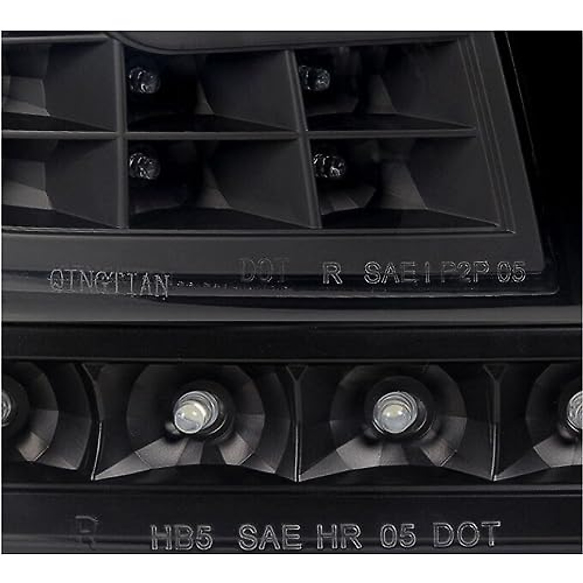 HH Building 2pcs Headlight Front Left Right Driver Passenger Side Clear Lens Black Housing Headlights + Corner 3L3Z13008DA FO2502267 5_HD-ON-FF15097-LED-SET-BK