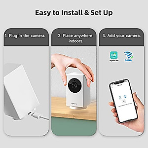 UGOHO.ME Indoor Security Camera, 1080P 360 Degree Pan WiFi Camera 2.4GHz, 2-Way Audio and Motion Detection, Local & Cloud Storage, Phone App, Night Vision Pet Baby Monitor