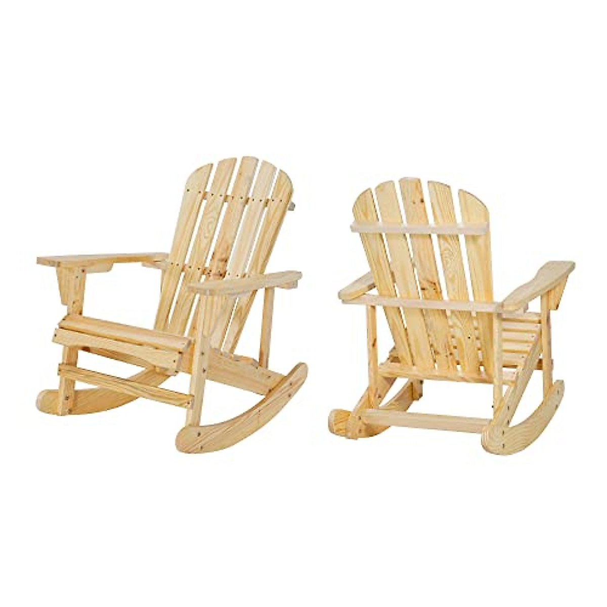 Outdoor Wood Rocker (Natural)