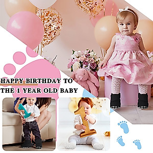 Bencailor 2Pair Baby Booties Unisex Newborn Baby Cotton Booties Warm Sock Shoes Nonslip Stay on Baby Shoes with Gripper Soles (Black, White,6-12 Months)