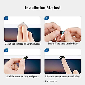Computer Camera Cover Webcam Sliding Front Camera Cover Webcam Ultra-Slim Privacy Cover for Laptop, PC, Smartphones, Tablets, Noteboook Pro, etc