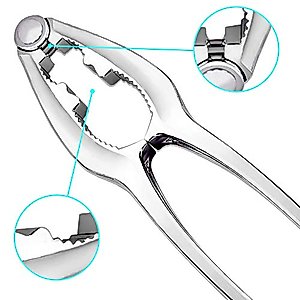Crab Crackers and Tools Stainless Steel Lobster Crackers and Picks Set Forks Nut Cracker Set Opener Shellfish Lobster Crab Leg Crackers