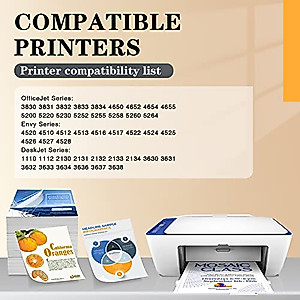 Clorisun Remanufactured 63 63XL Ink Cartridge Replacements for HP 63 63XL Officejet 3830 4650 4652 4655 5255 5258 5200 Envy 4520 4512 4516 DeskJet 1112 2132 3630 3632 Printer (2 Black)