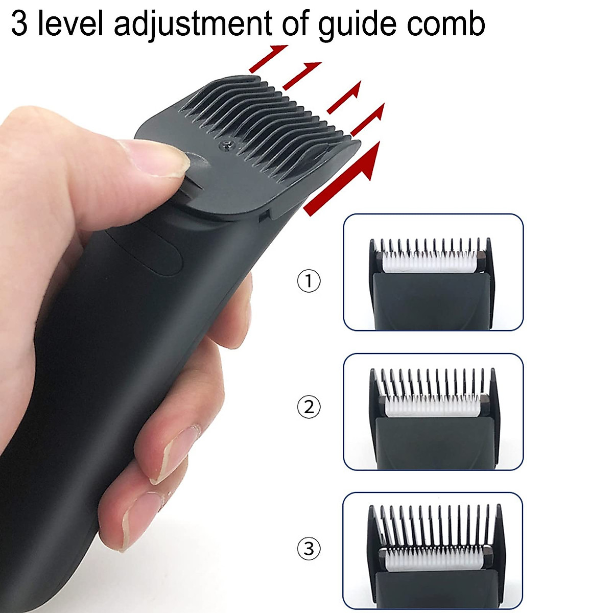 Electric Groin Hair Trimmer, Balls Shaver for Men Electric Groin Hair Trimmer for Men Rechargeable Body Groomer Pubic Hair Razor Balls Shaver IPX7 Waterproof Washable Wet/Dry Clipper Body Grooming